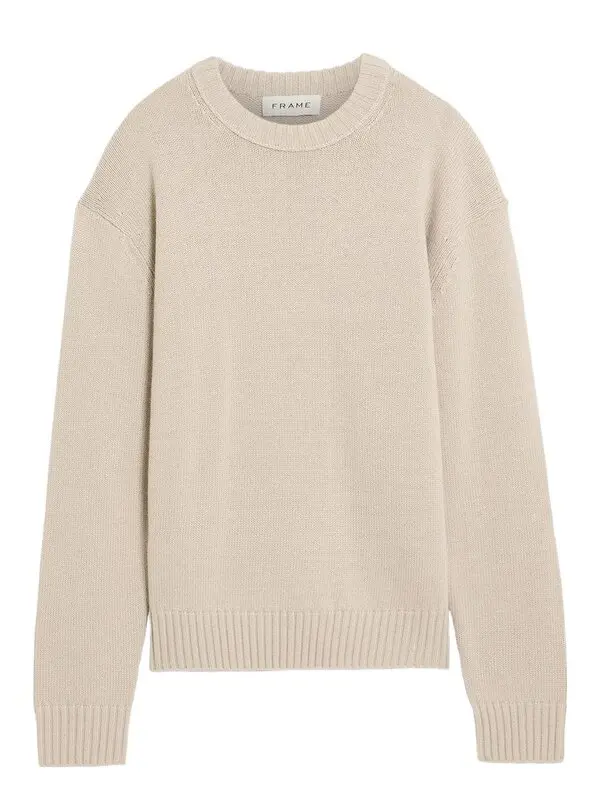 FRAME Wool And Cashmere-blend Sweater - Beige