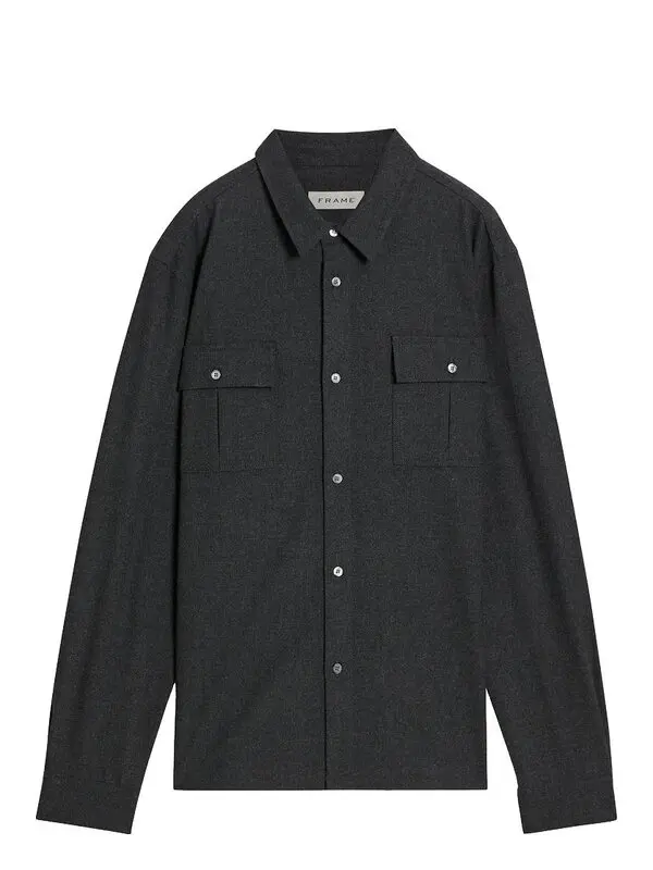 FRAME Flannel Shirt - Charcoal