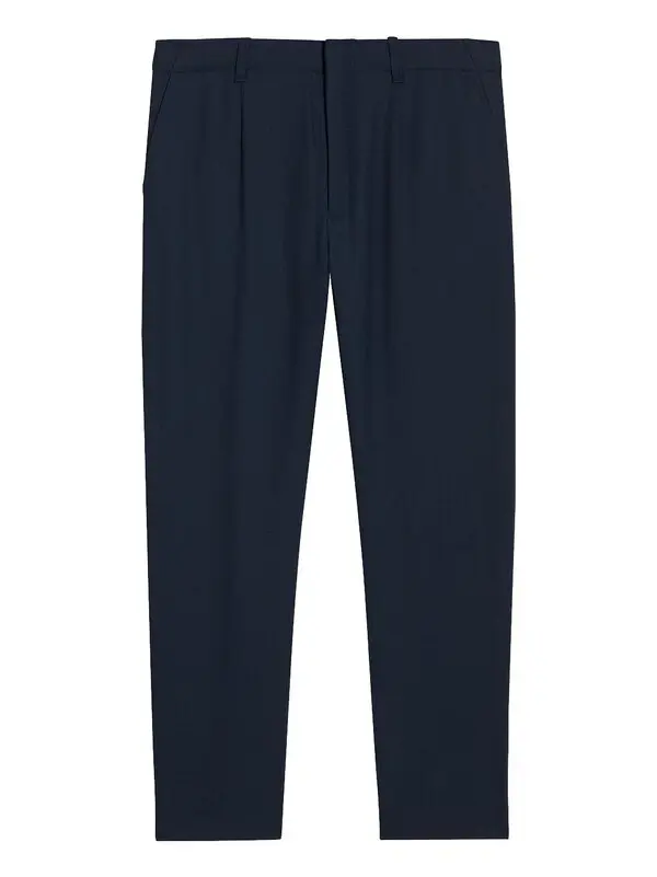 Rag & Bone Wool-blend Twill Shift Pants - Navy