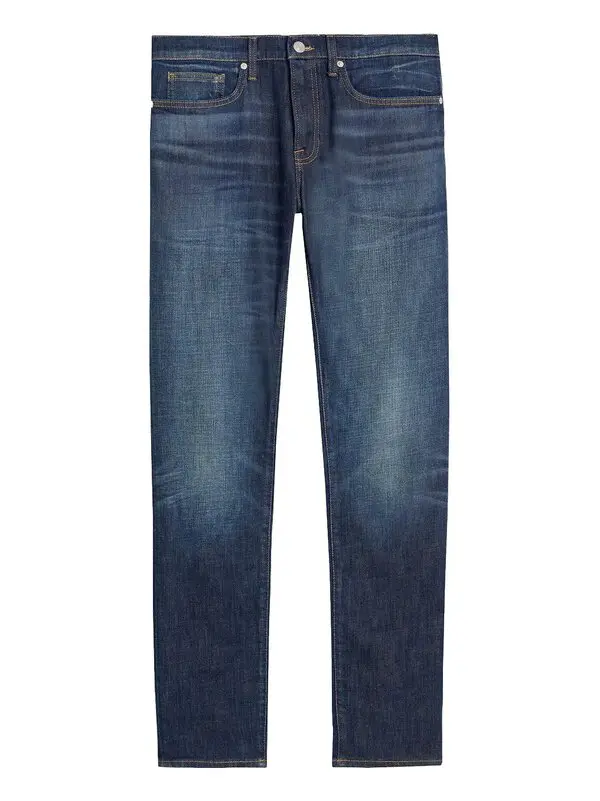 FRAME L'homme Slim-fit Jeans - Dark Denim