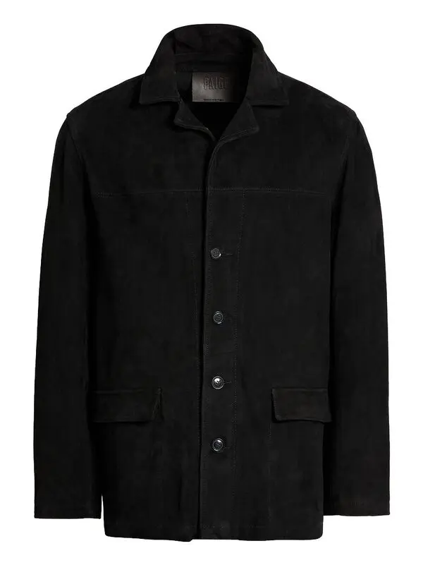 Paige Seale Suede Jacket - Black