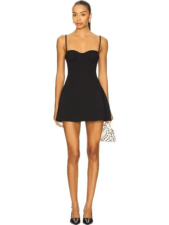 Majorelle Devon Mini Dress - Black