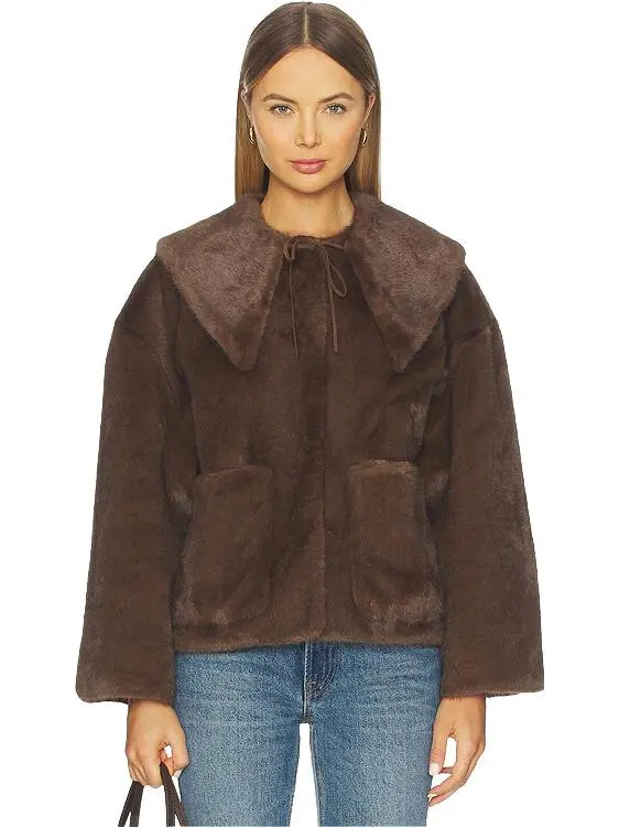 BY MALENE BIRGER Jacquie Faux Fur Jacket - Carafe