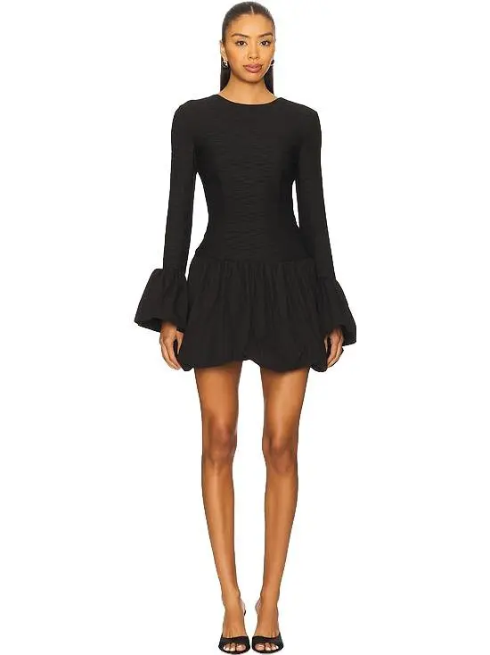 ELLIATT Theodara Long Sleeves Mini Dress - Black