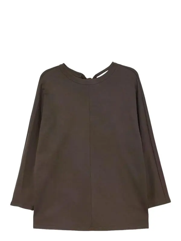 YEAREAST Bow-detail Blouse - Brown