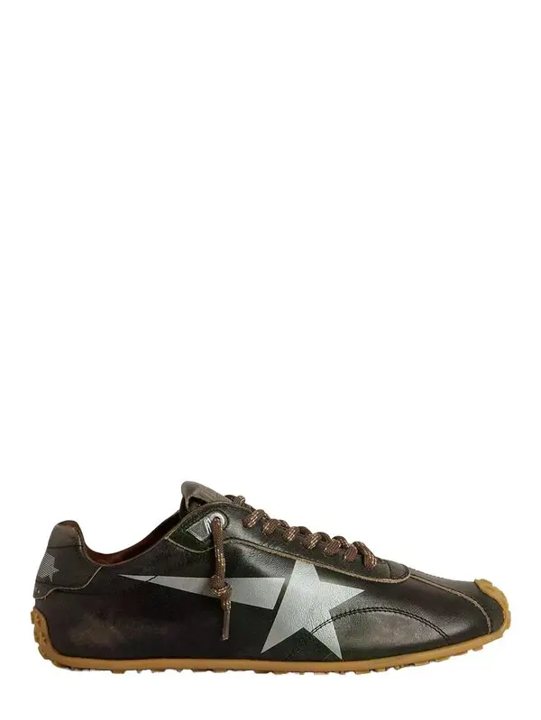 GOLDEN GOOSE Marathon Logo Sneakers - Brown