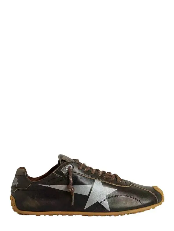 GOLDEN GOOSE Marathon Speed Leather Sneakers - Brown