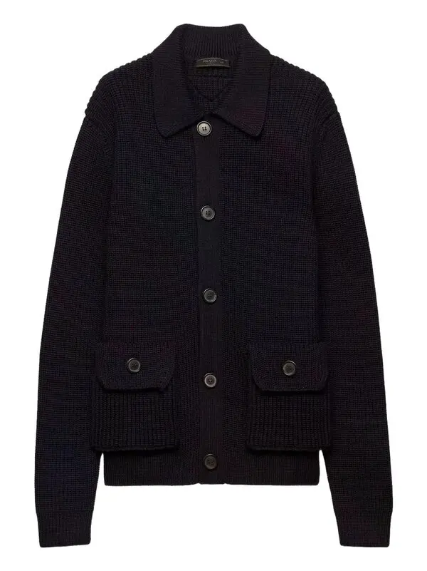 Prada Wool Cardigan - Blue