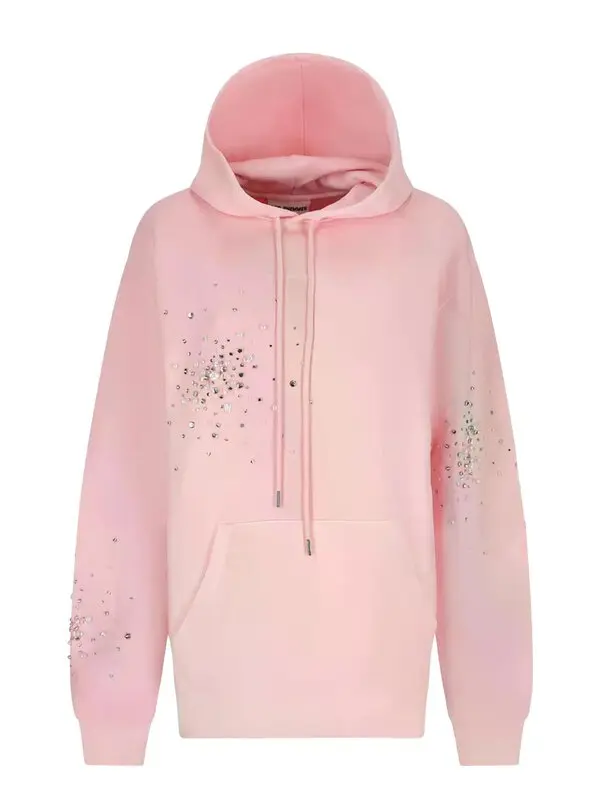 DES_PHEMMES Crystal-embellished Hoodie - Pink