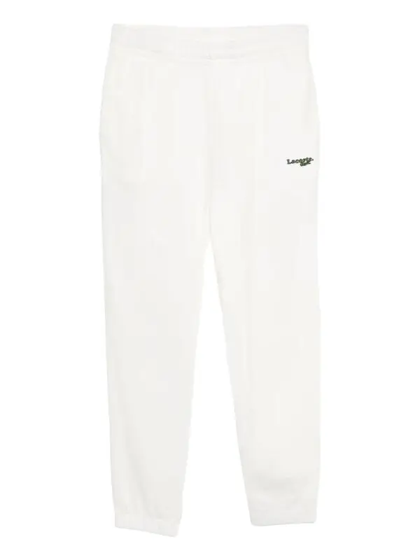Lacoste Logo-embroidered Track Trousers - White