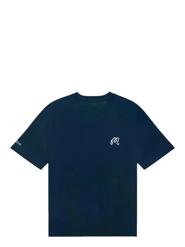 MALBON Logo-embroidered T-shirt - Blue