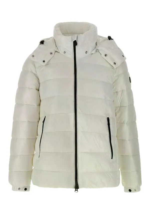 SAVE THE DUCK Quilted Coat With Detachable Hood - White