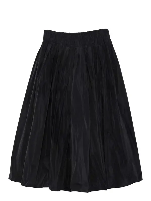 SUSANNE BOMMER Taffeta Midi Skirt - Black