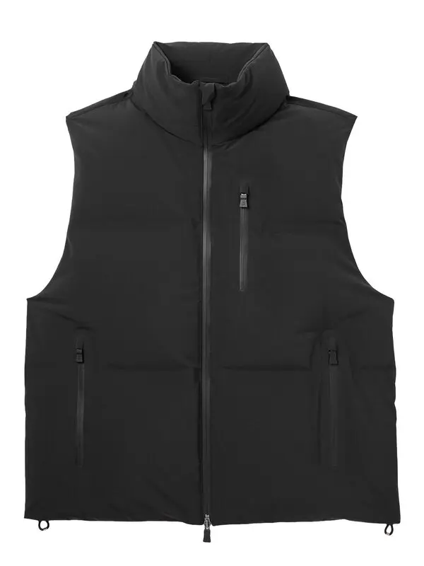 Herno Quilted Shell Down Gilet - Black