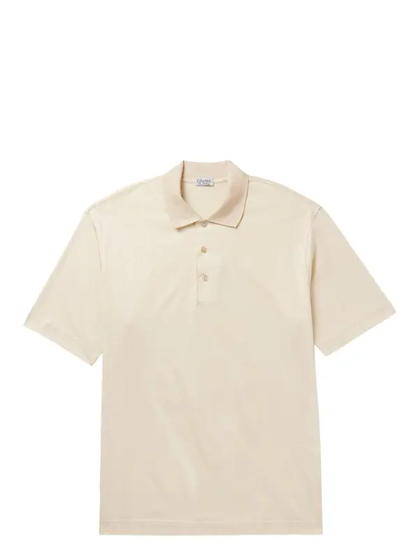 Charvet Slim-fit Cotton Polo Shirt - Neutrals