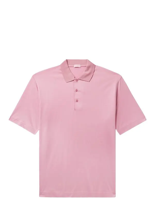 Charvet Cotton Polo Shirt - Pink