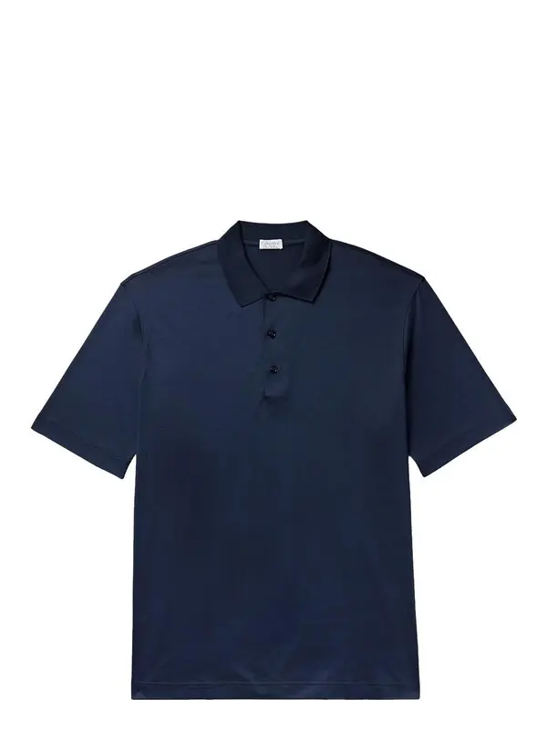 Charvet Slim-fit Cotton Polo Shirt - Blue