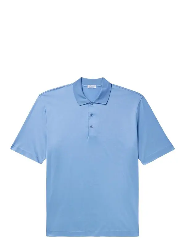 Charvet Slim-fit Cotton Polo Shirt - Blue