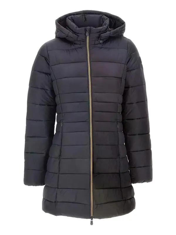 SAVE THE DUCK Quilted Hooded Coat - Black