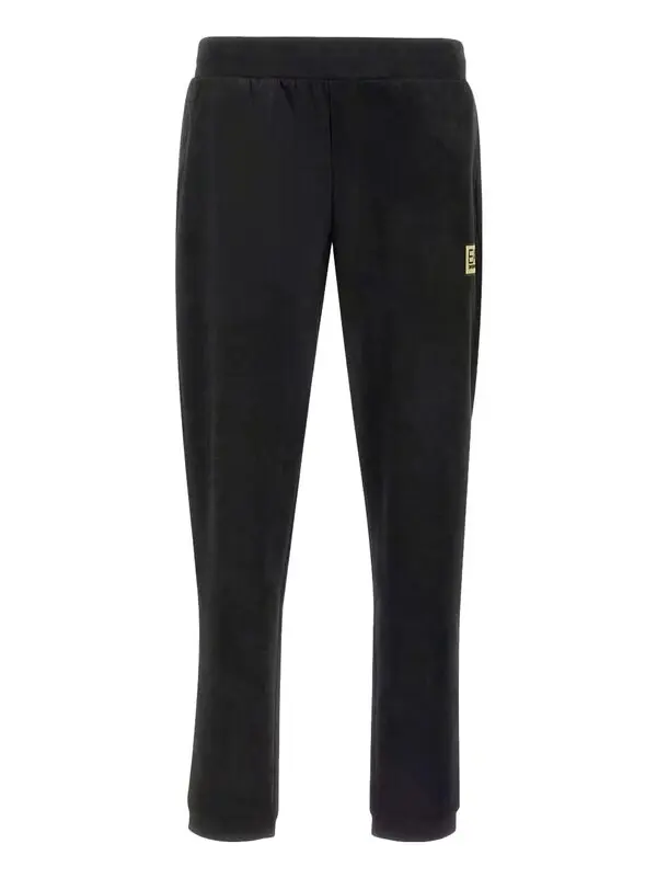 Emporio Armani Logo-print Elasticated-waistband Track Pants - Black