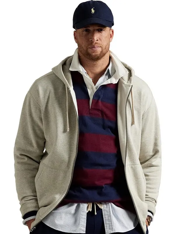 Ralph Lauren Fleece Full-zip Hoodie - Light Sport Heather
