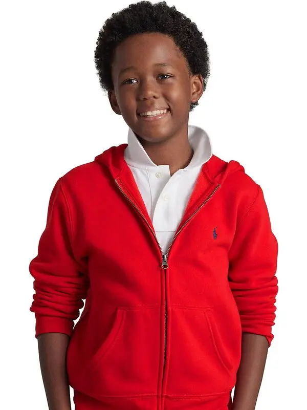 Ralph Lauren Fleece Full-zip Hoodie - Rl2000 Red