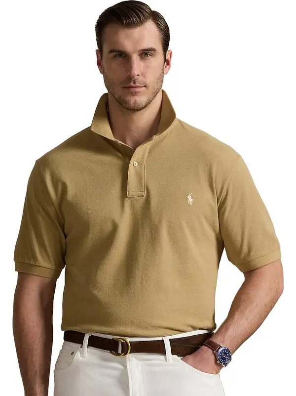 Ralph Lauren The Iconic Mesh Polo Shirt - Cafe Tan
