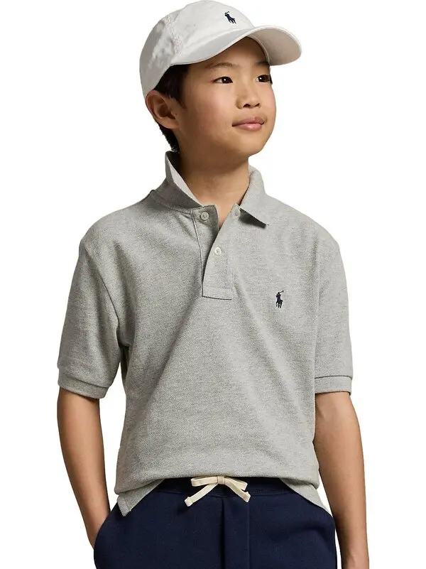 Ralph Lauren The Iconic Mesh Polo Shirt - Grey
