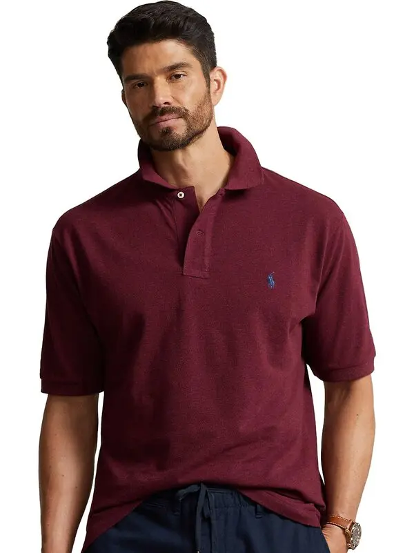 Ralph Lauren The Iconic Mesh Polo Shirt - Spring Wine Heather