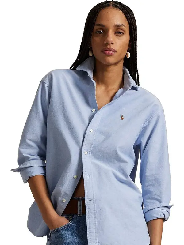 Ralph Lauren Iconic Relaxed Fit Oxford Shirt - Blue