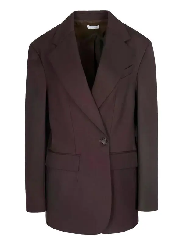 P.a.r.o.s.h Single-button Blazer - Brown