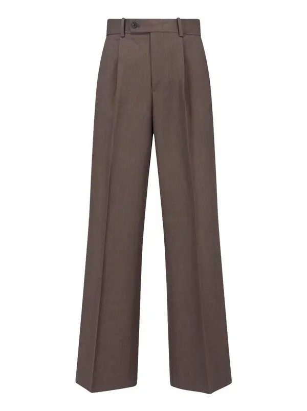 TONYWACK Wide Leg Trousers - Brown