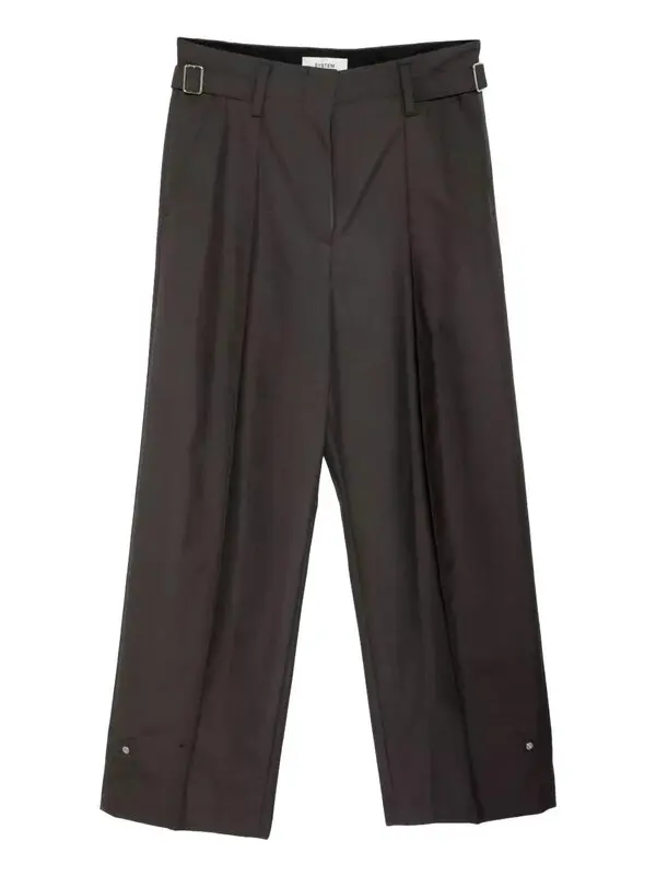 SYSTEM Soft Volumed Trousers - Brown