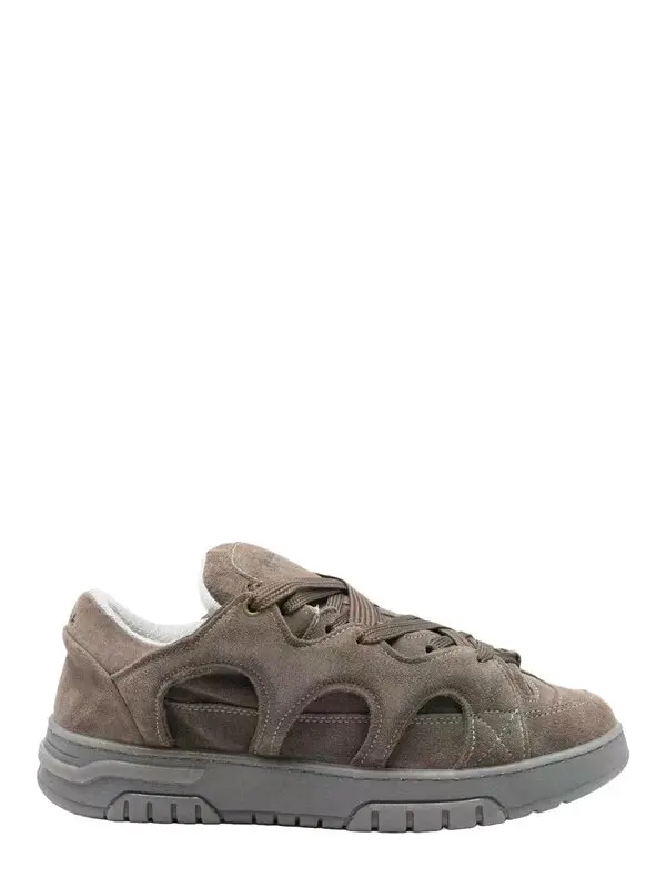 SANTHA Lace-up Sneakers - Brown