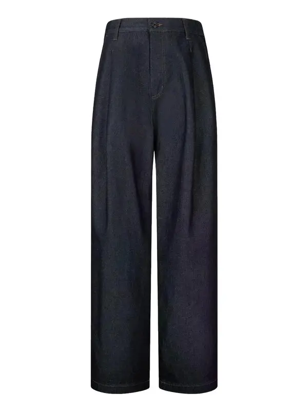 STUDIO TOMBOY Pleated Denim Trousers - Blue