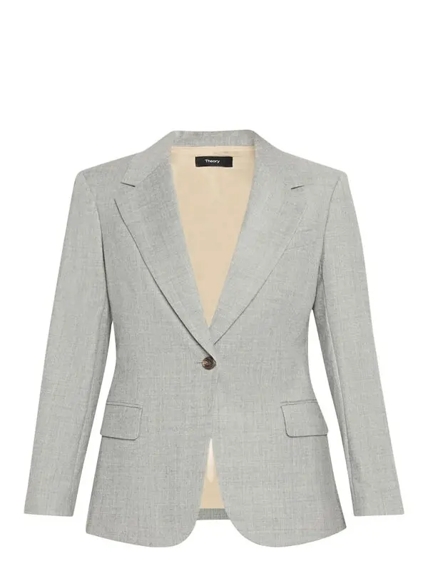 Theory Lynnia Wool Blazer - New Light
