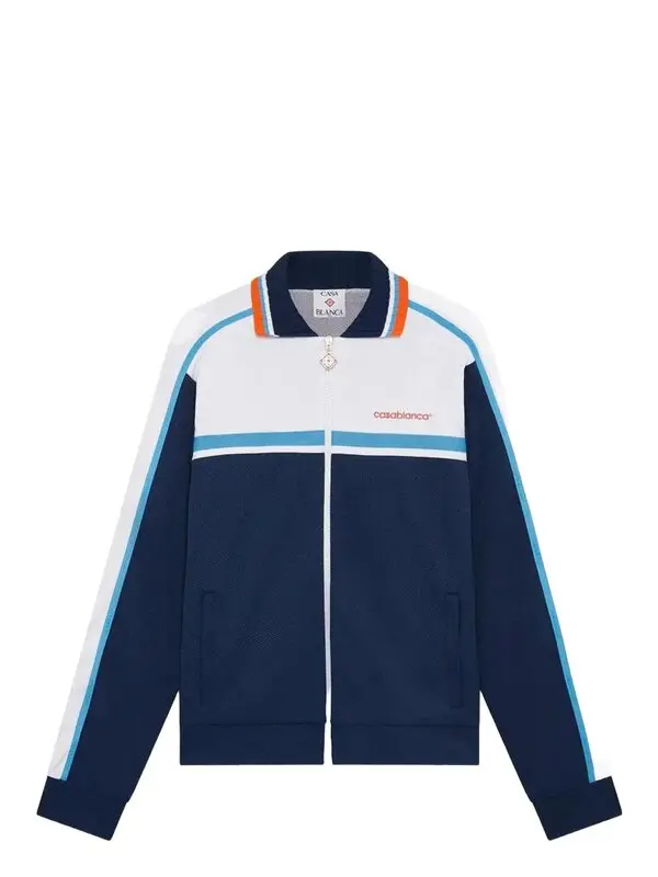 Casablanca Zip-up Jacket With Inserts - Blue
