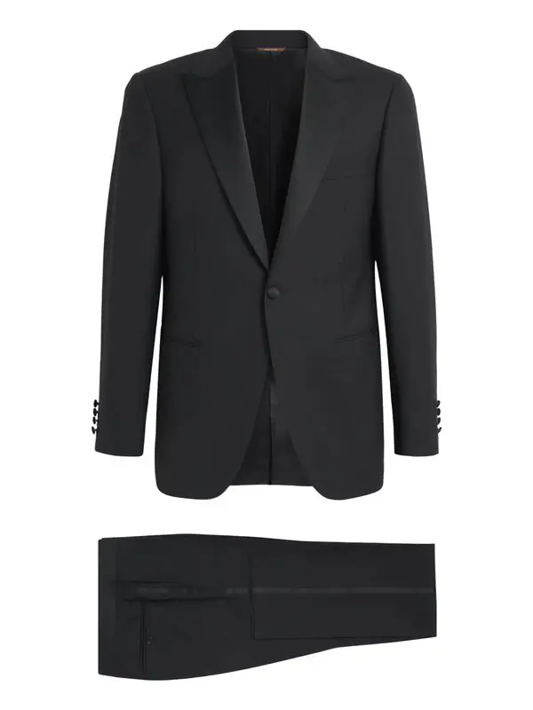 Canali Wool 2-piece Tuxedo - Black