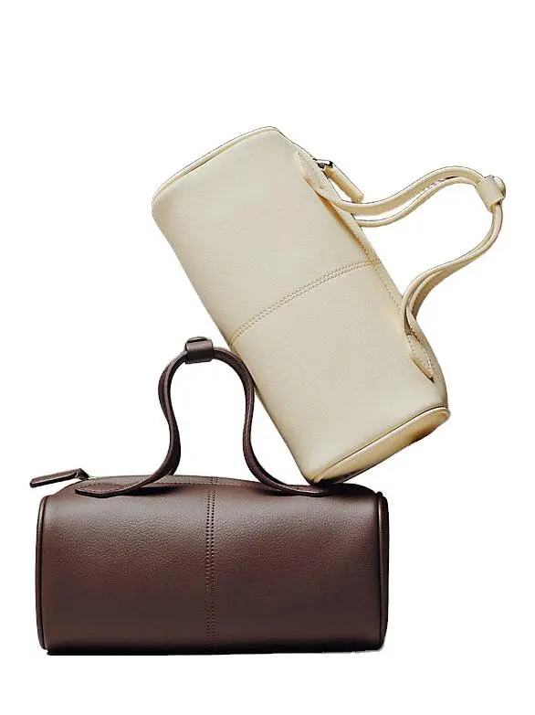 FREJA Jane Barrel Shoulder Bag - Espresso