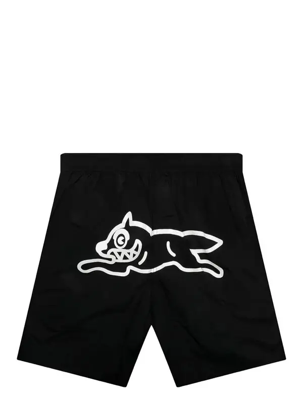 ICECREAM Dog-print Shorts - Black