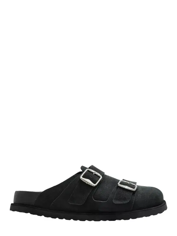 BIRKENSTOCK Berlin West Suede Mules - Black