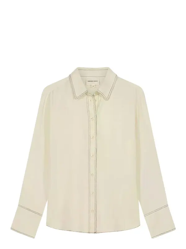 FABIENNE CHAPOT Contrast Stitch Shirt - Neutrals