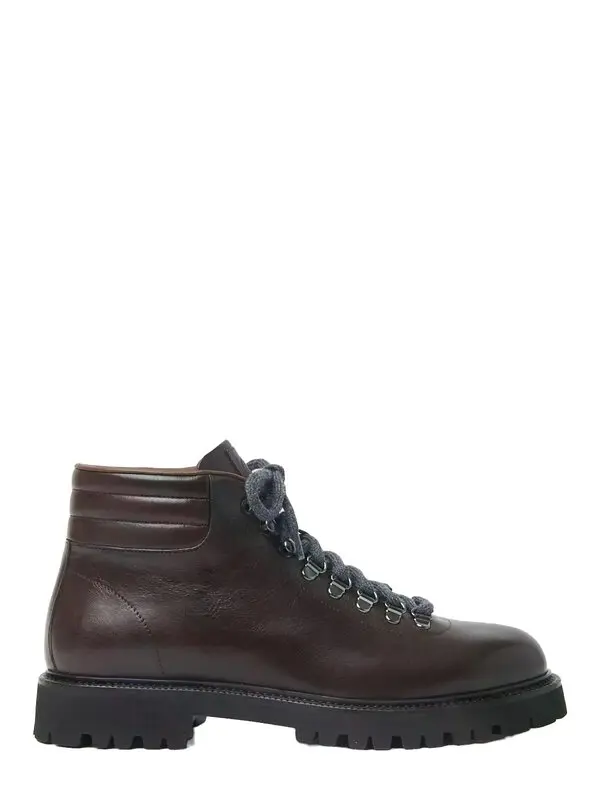 Peserico Lace-up Leather Boots - Brown