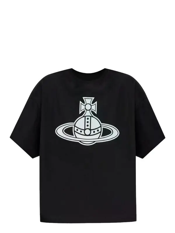 VIVIENNE WESTWOOD Orb-logo T-shirt - Black