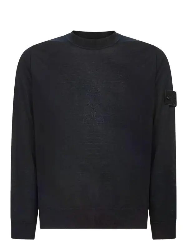Stone Island Crew-neck Wool Sweater - Blue