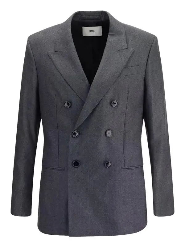 Ami Wool Blazer - Grey