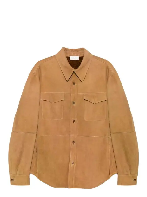 THE ROW Button-down Flap-pocket Shirt Jacket - Neutrals