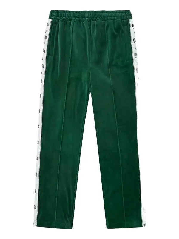 BILLIONAIRE Velvet Side-stripe Trousers - Green