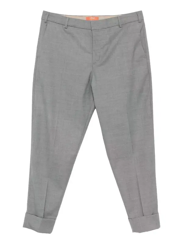 CRUNA Cuffed-hem Trousers - Grey