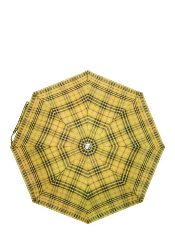 Burberry Checked Umbrella - Yellow